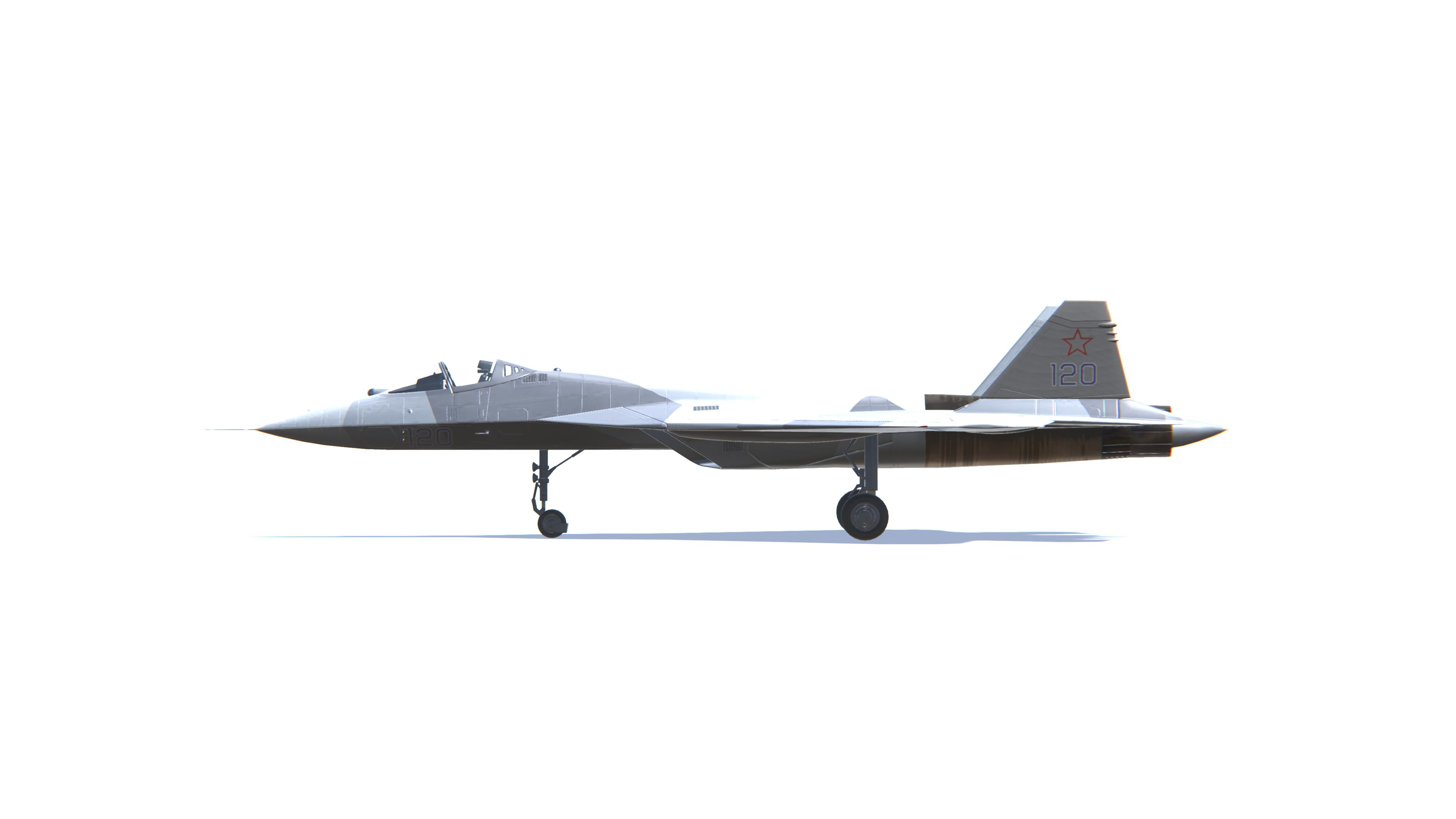 SU-57 Felon Jet Fighter Aircraft Low-poly 3D model - TurboSquid 1800883