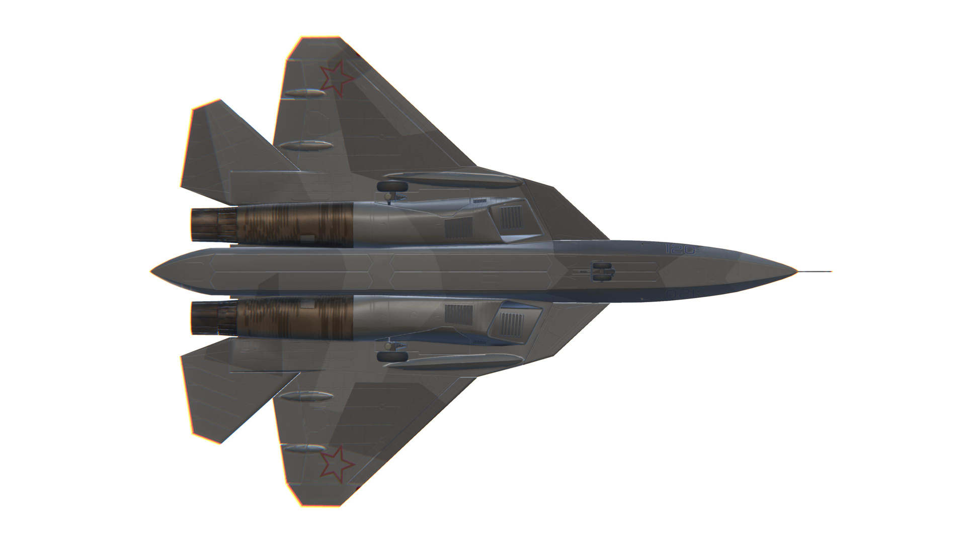 SU-57 Felon Jet Fighter Aircraft Low-Poly-3D-Modell 3D-Modell ...