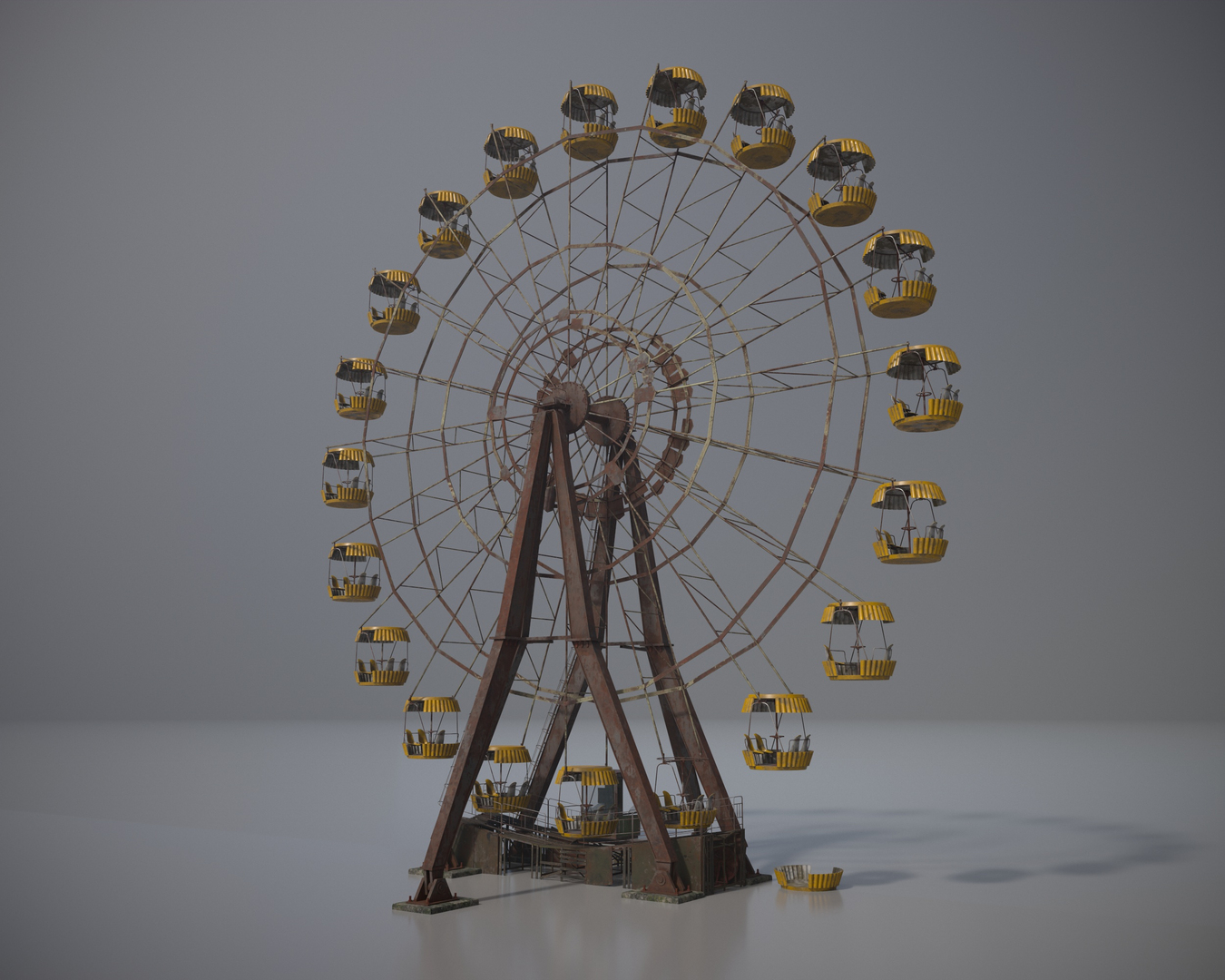 3D pripyat ferris wheel model - TurboSquid 1449087