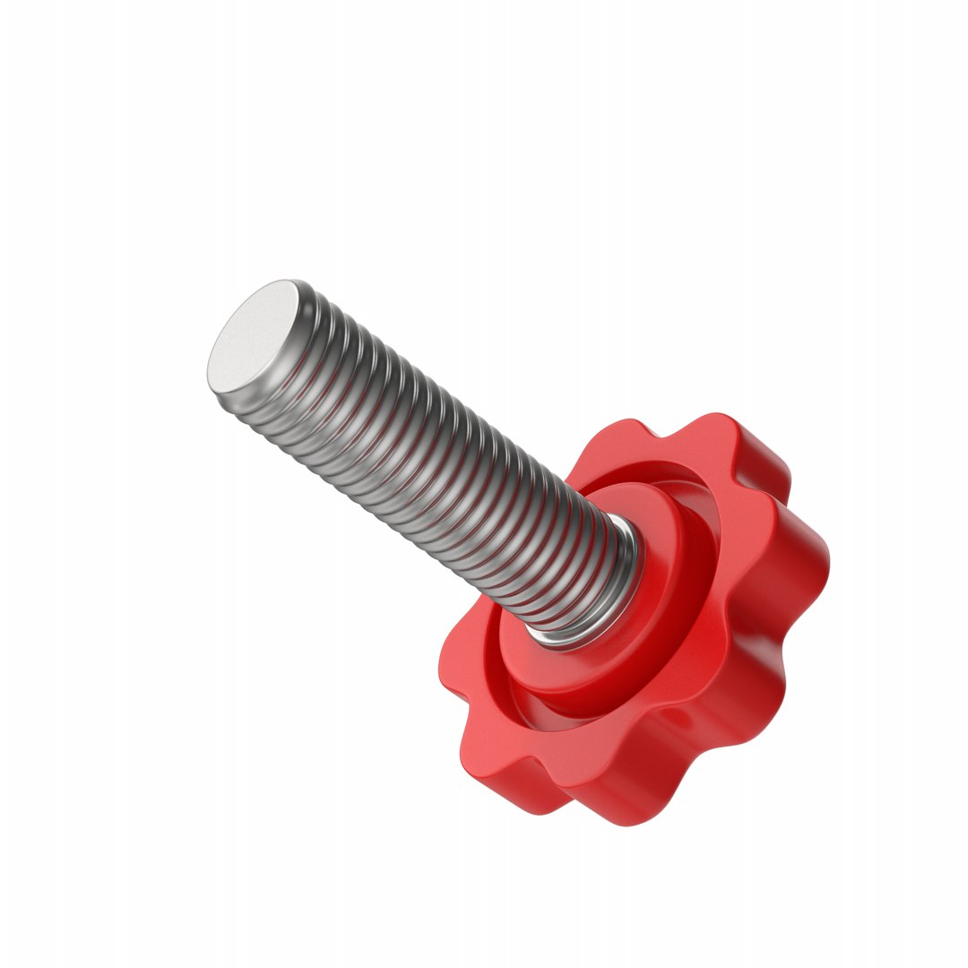 3D Bolt With Plastic Handle Model - TurboSquid 2236161