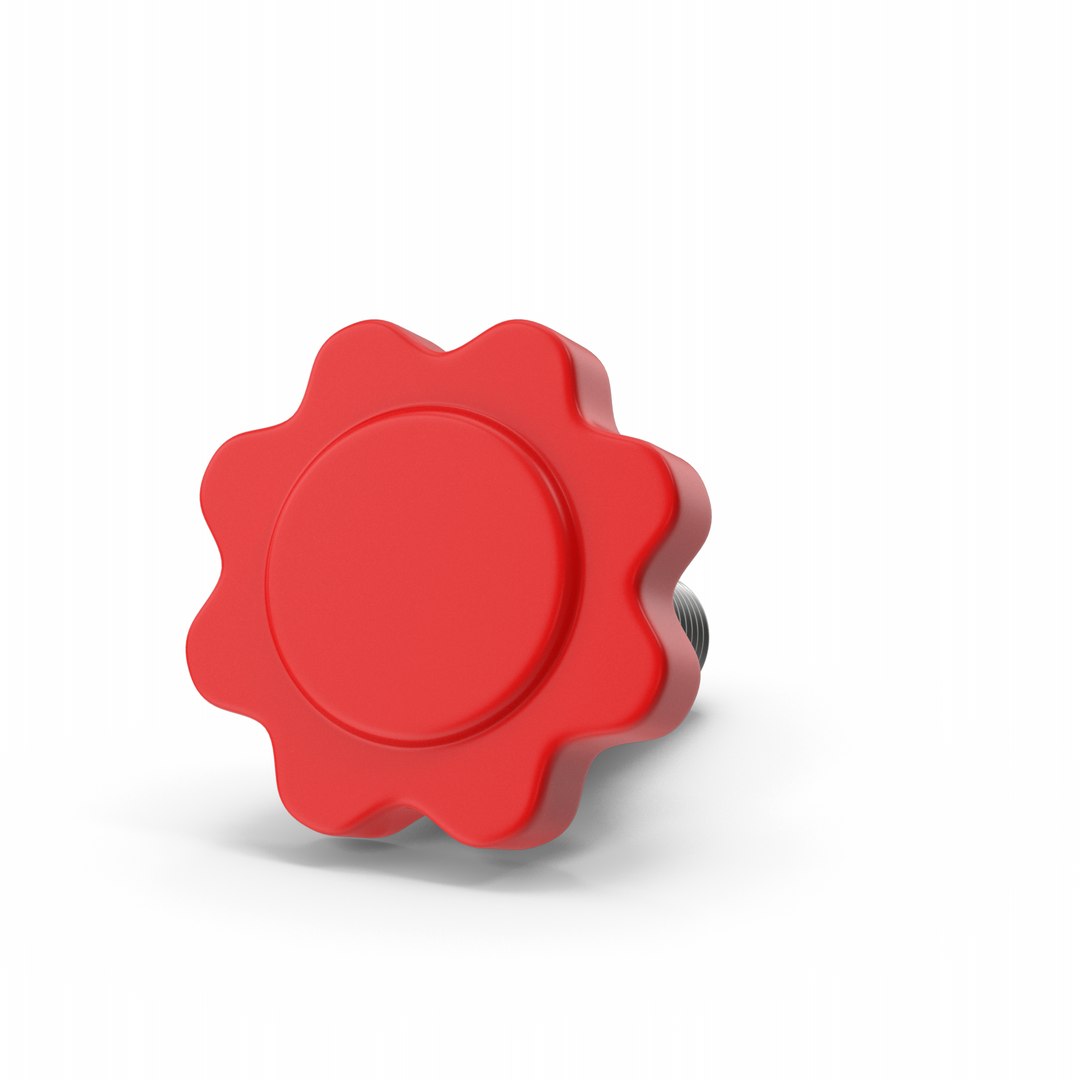 3D Bolt With Plastic Handle Model - TurboSquid 2236161