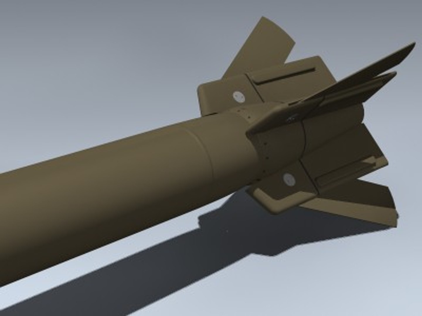 Gbu-28 Paveway Iii Bomb 3d Model