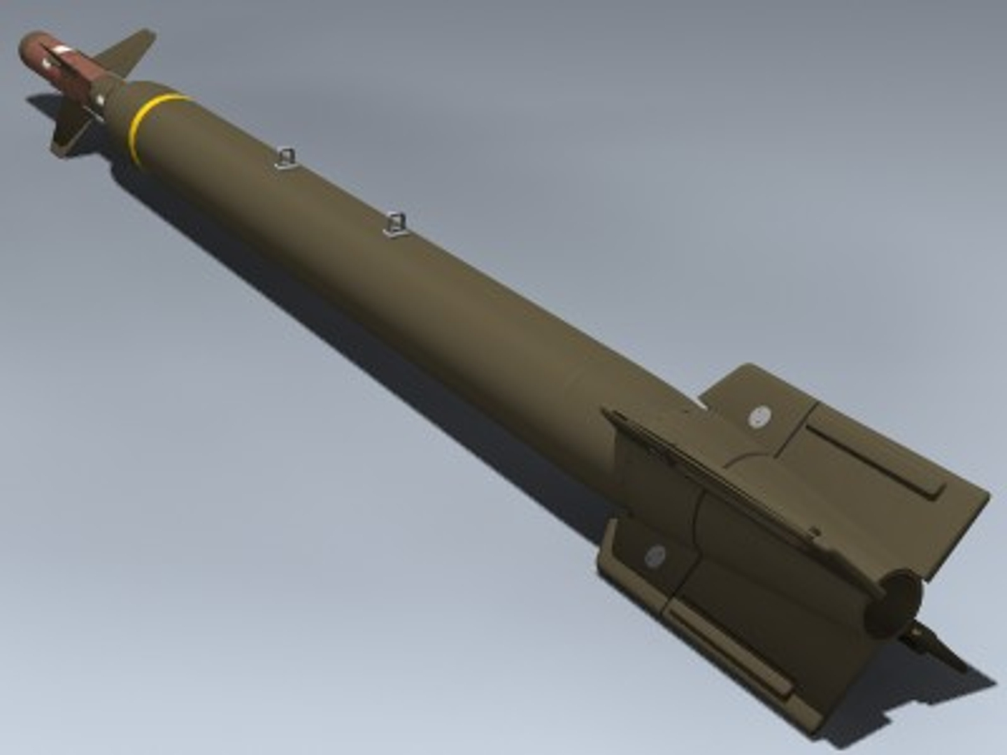 gbu-28 paveway iii bomb 3d model
