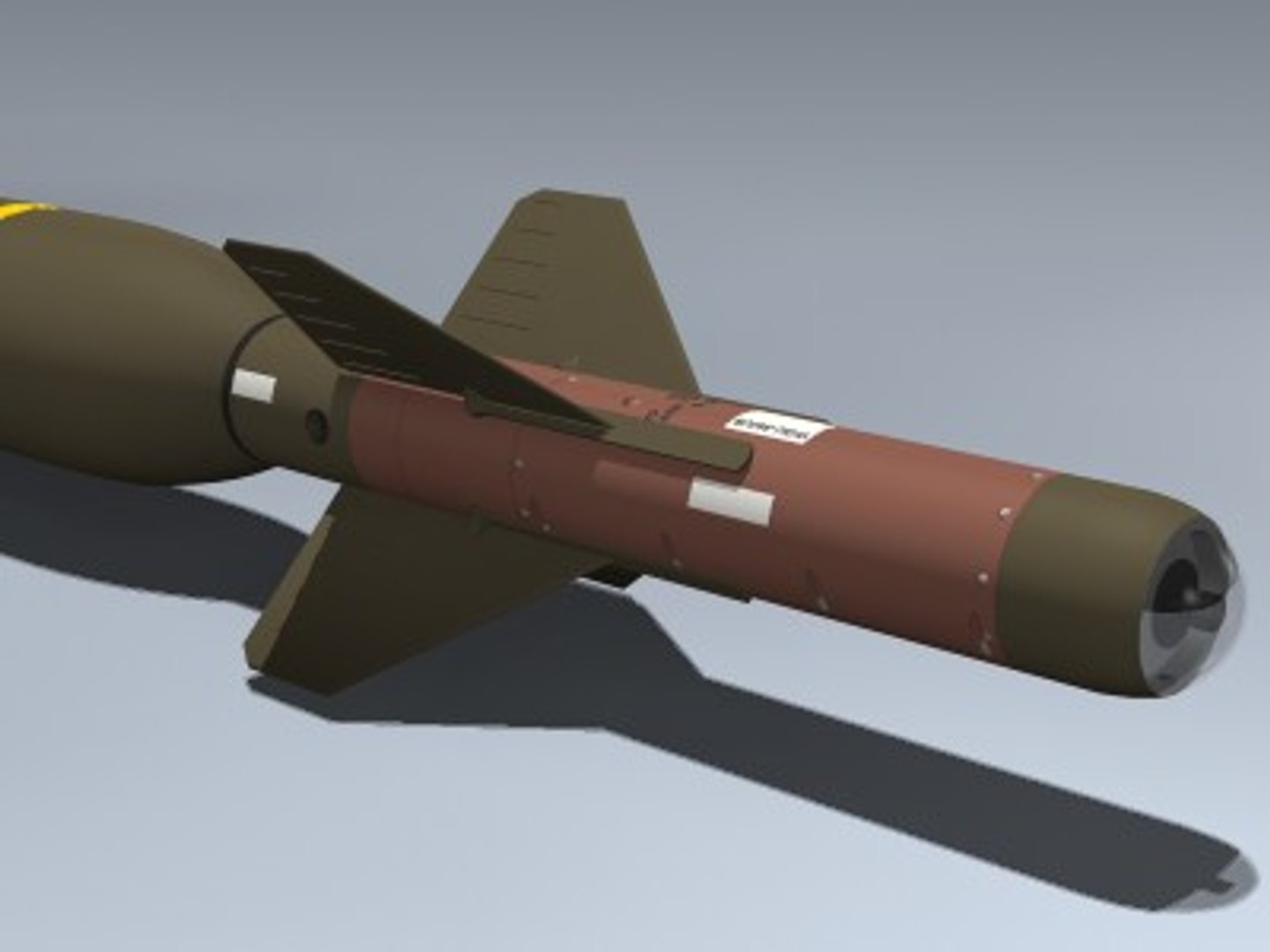 Gbu-28 Paveway Iii Bomb 3d Model