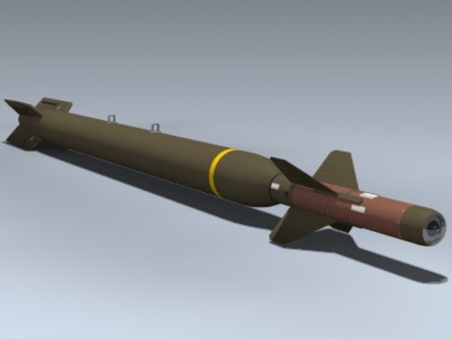gbu-28 paveway iii bomb 3d model