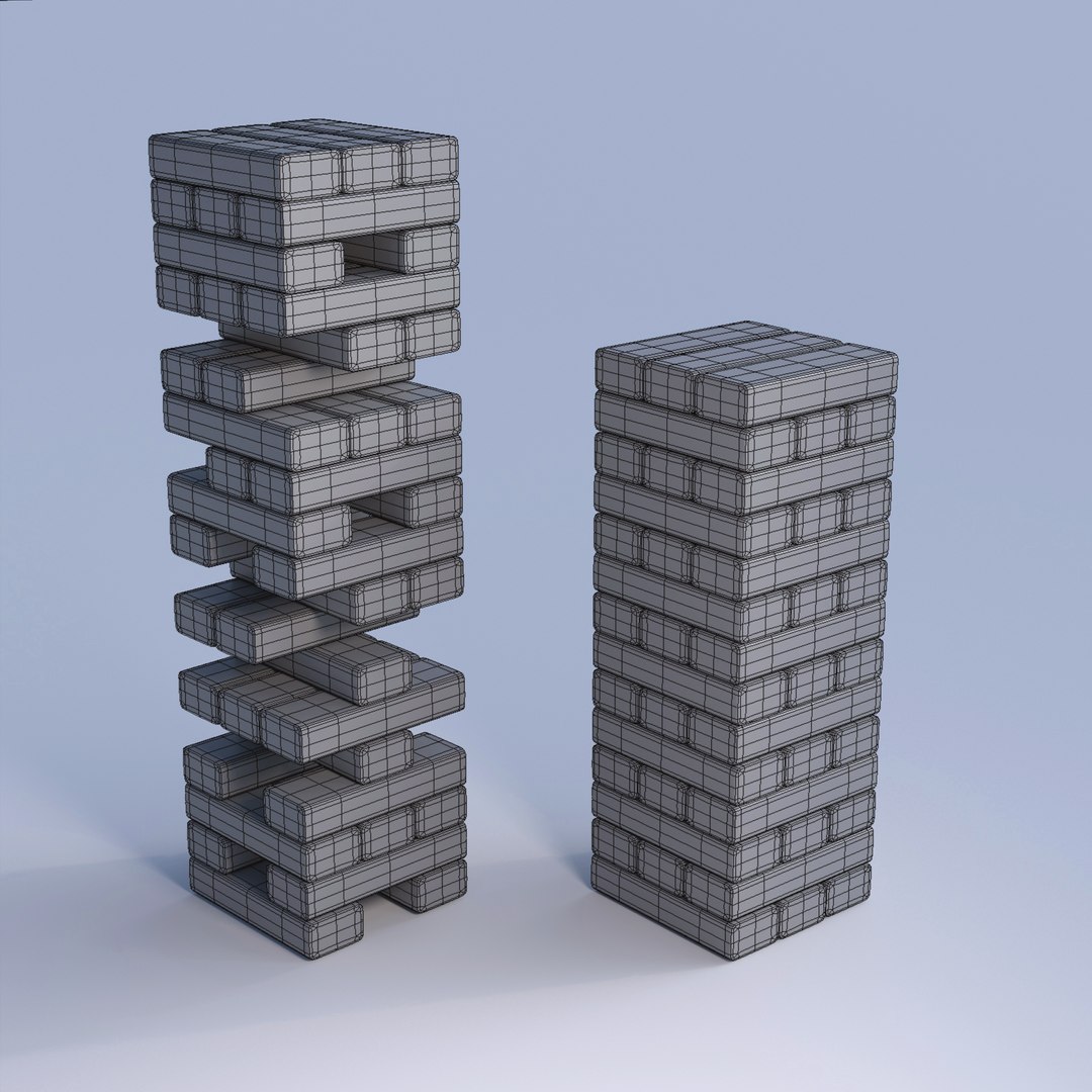 3D Jenga Duo - TurboSquid 1932037