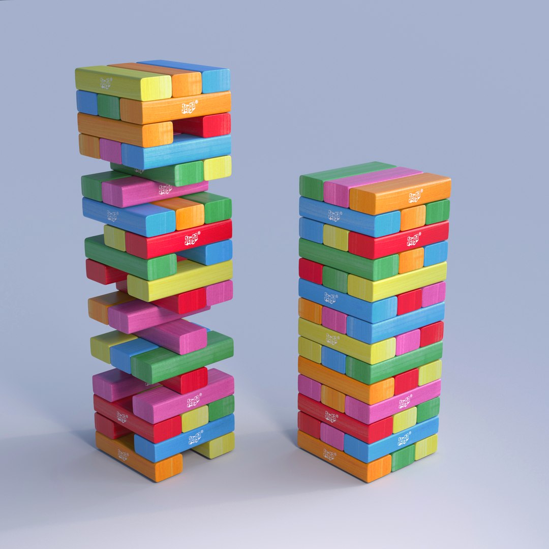 3D Jenga Duo - TurboSquid 1932037