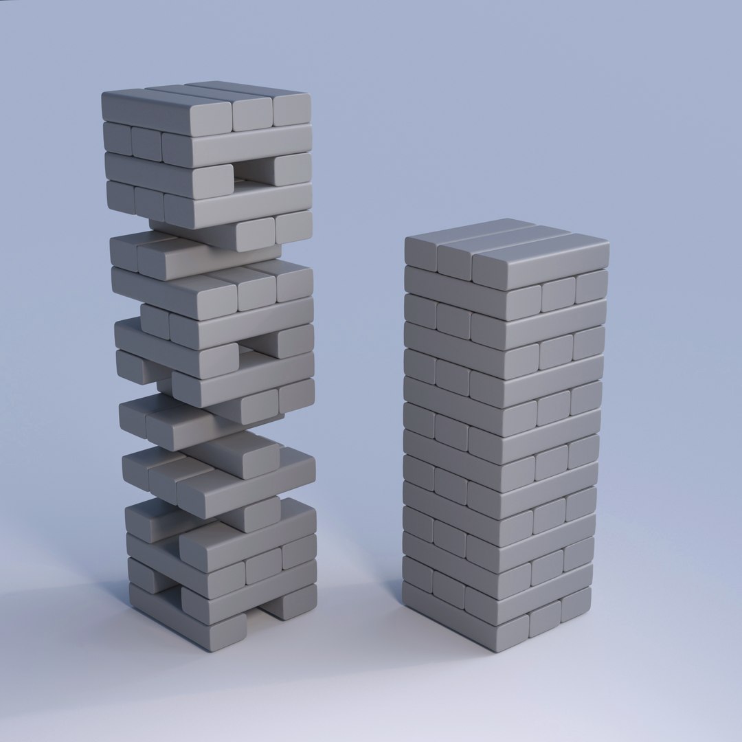 3D Jenga Duo - TurboSquid 1932037