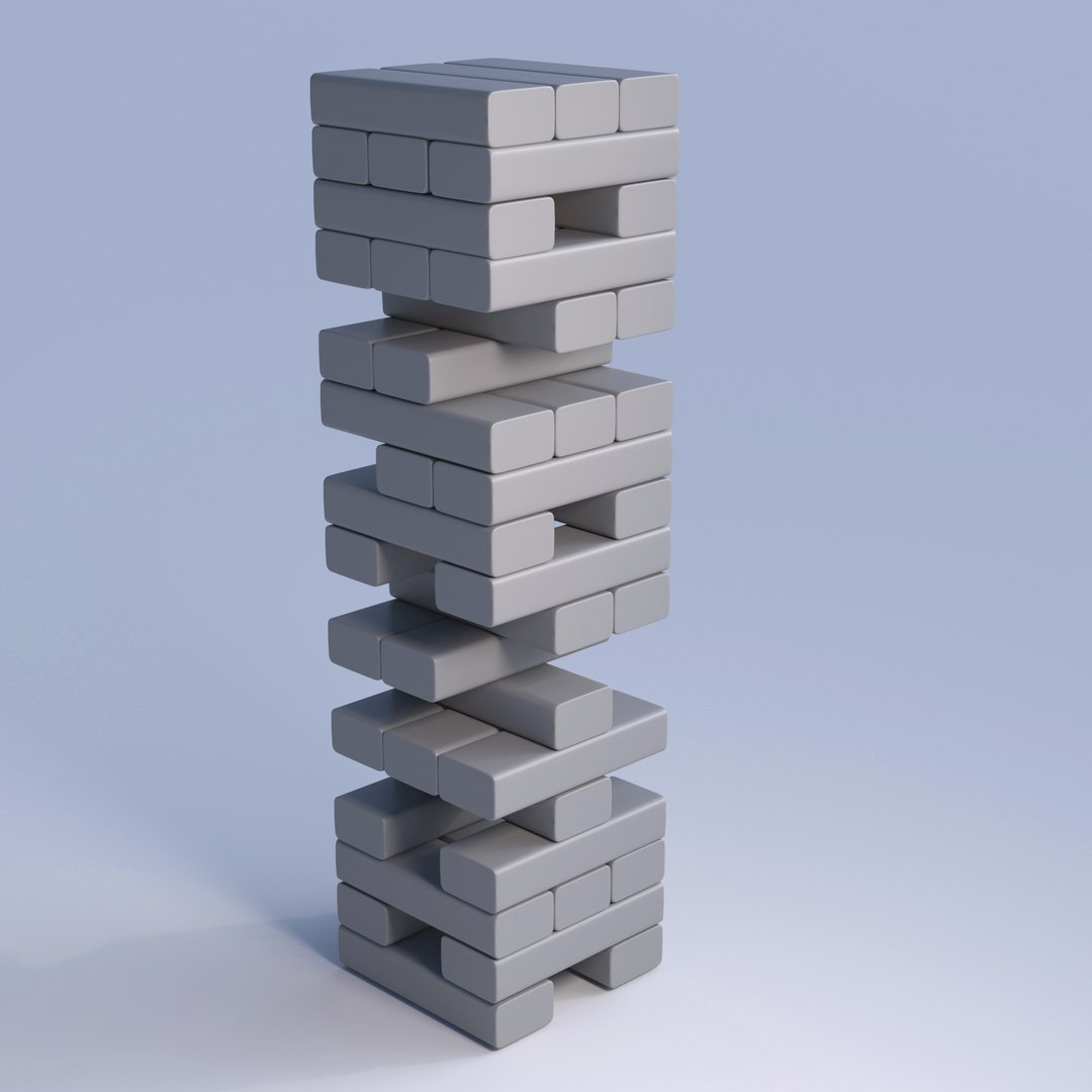 3D Jenga Duo - TurboSquid 1932037
