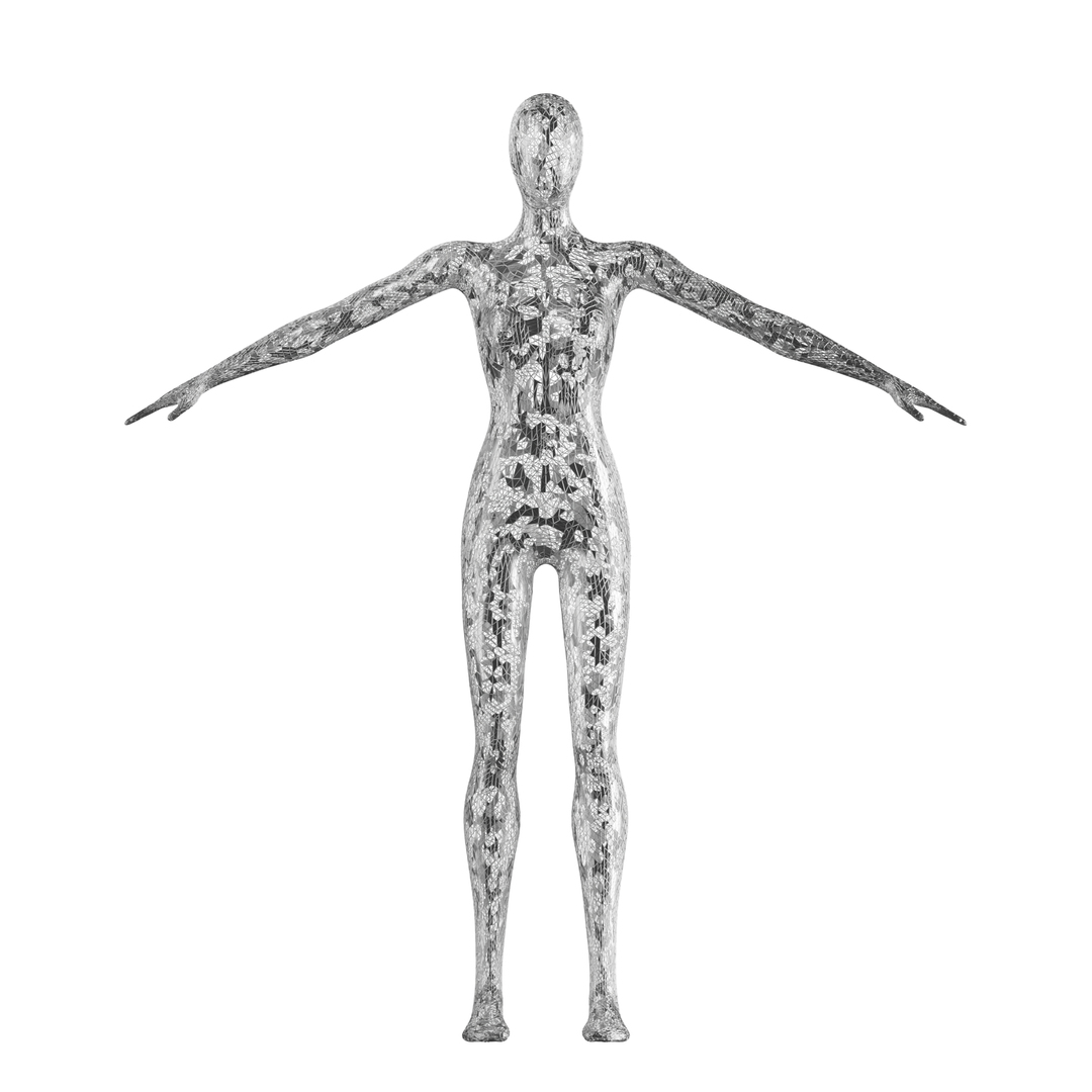 3D Stylized Female Mannequin Model - TurboSquid 2056254