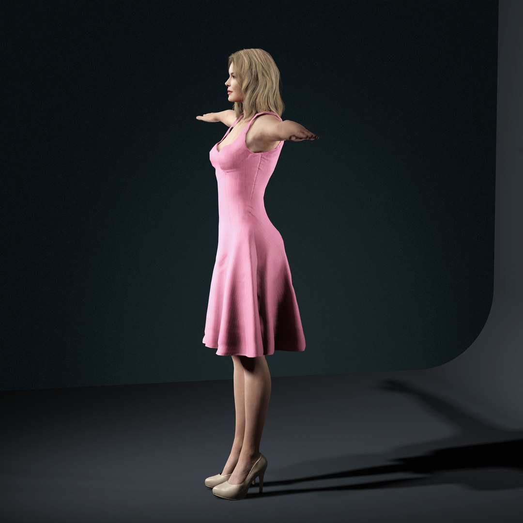 3D Model Margot Robbie 3D Model - Hyper Realistic - Low Poly 3D Model - TurboSquid 2276987