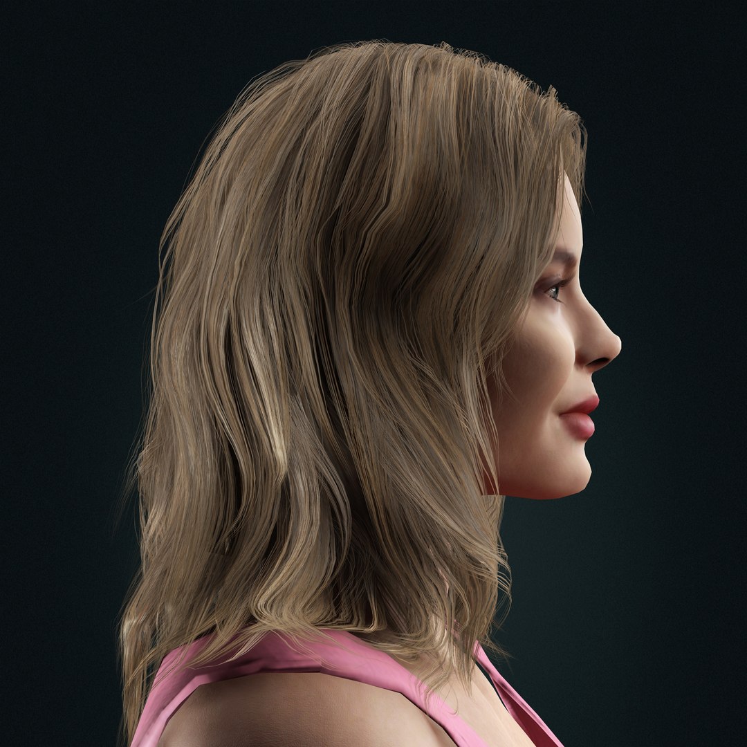 3D Model Margot Robbie 3D Model - Hyper Realistic - Low Poly 3D Model ...