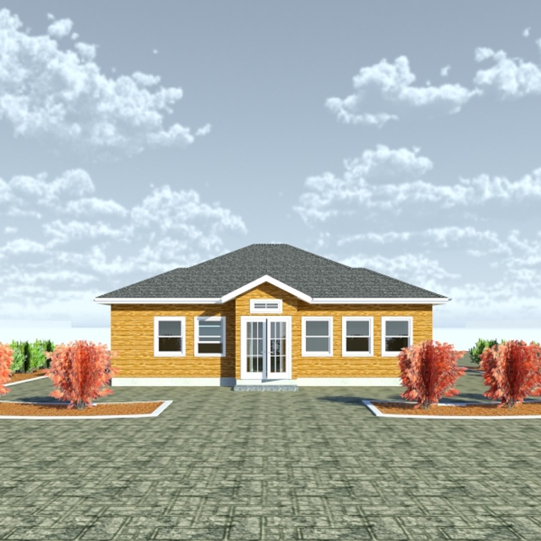 3d Model Complete Traditional House Interior