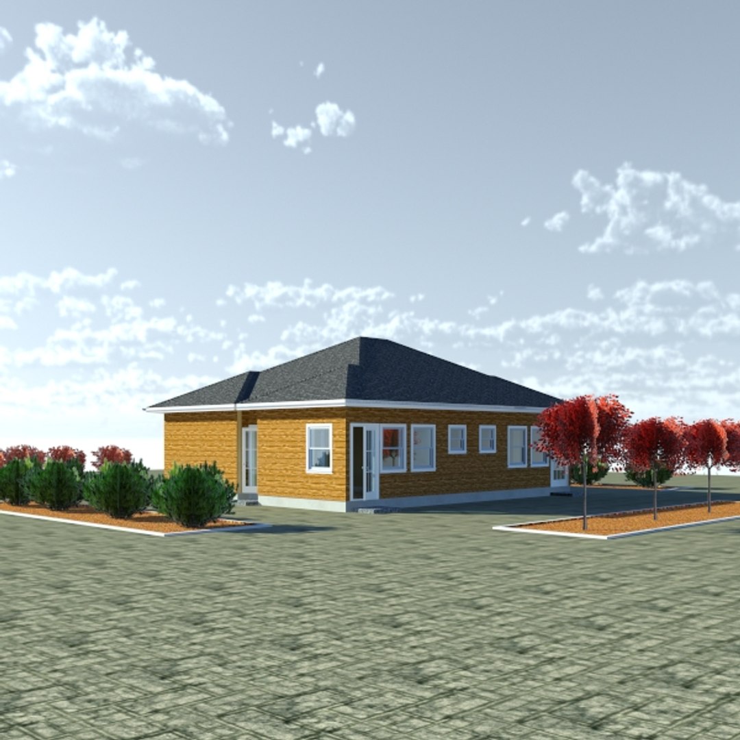 3d Model Complete Traditional House Interior