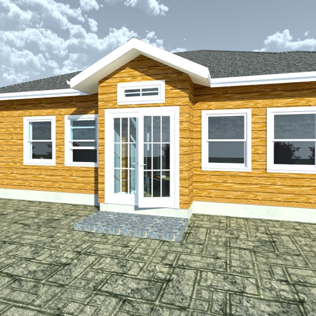 3d Model Complete Traditional House Interior