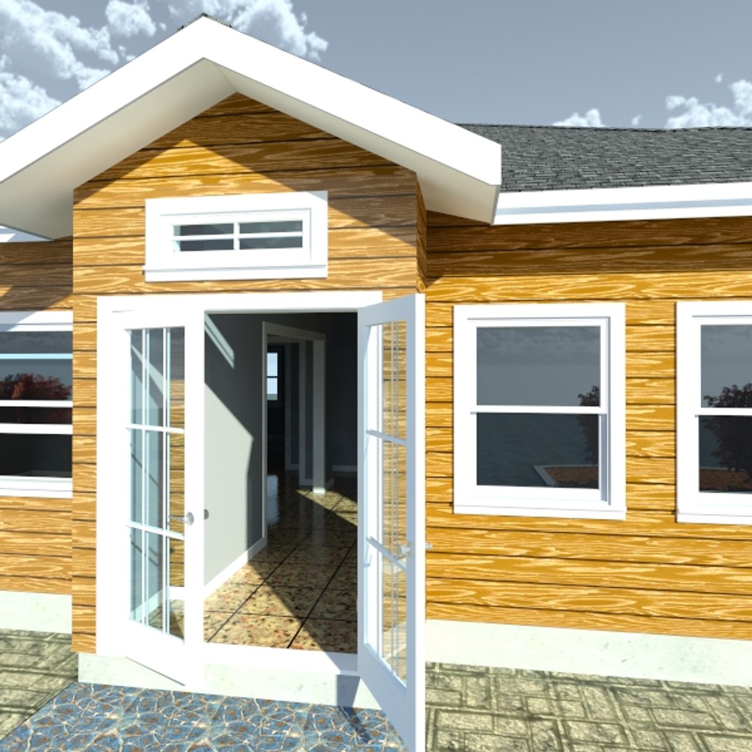 3d Model Complete Traditional House Interior