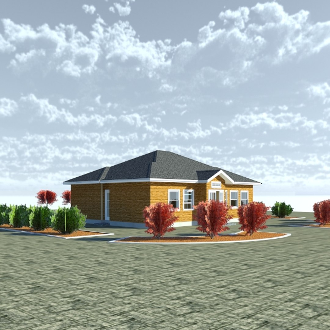 3d Model Complete Traditional House Interior