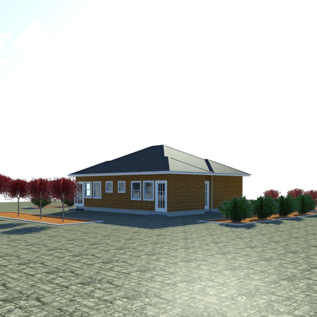 3d Model Complete Traditional House Interior