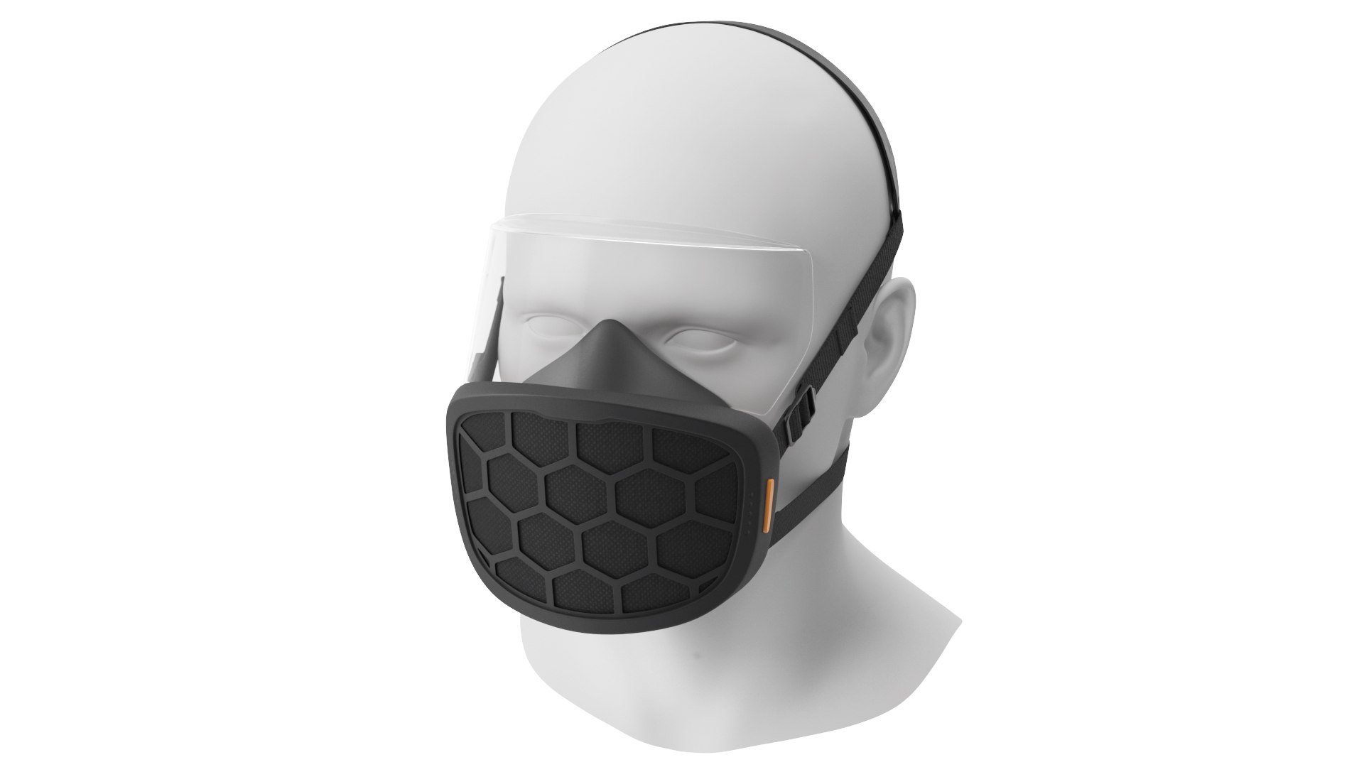 3D ForgedAir Respirator System Black - TurboSquid 2160868