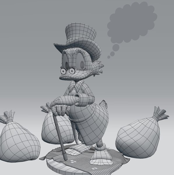 Cartoon duck 3D model - TurboSquid 1167442