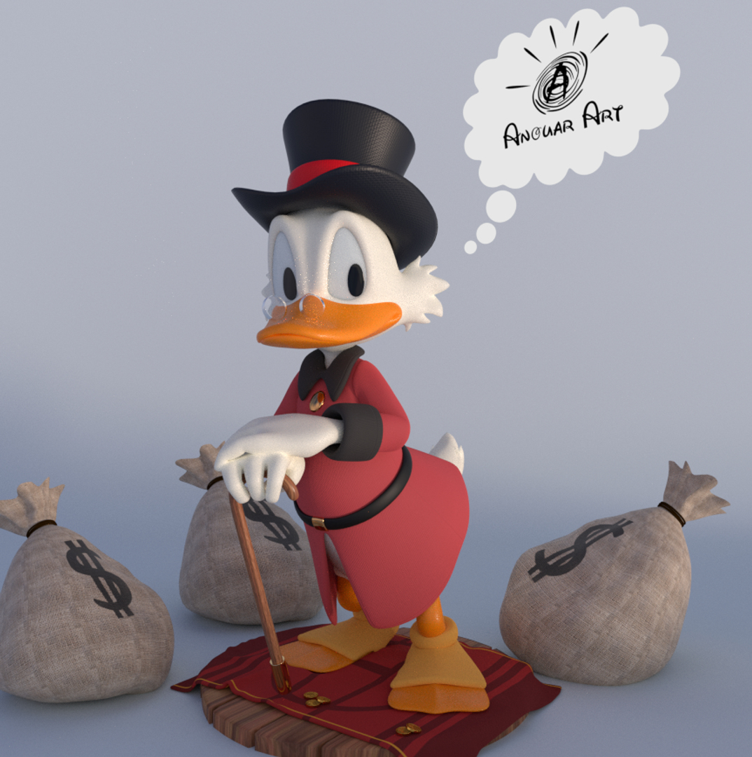 Cartoon Duck 3D Model - TurboSquid 1167442
