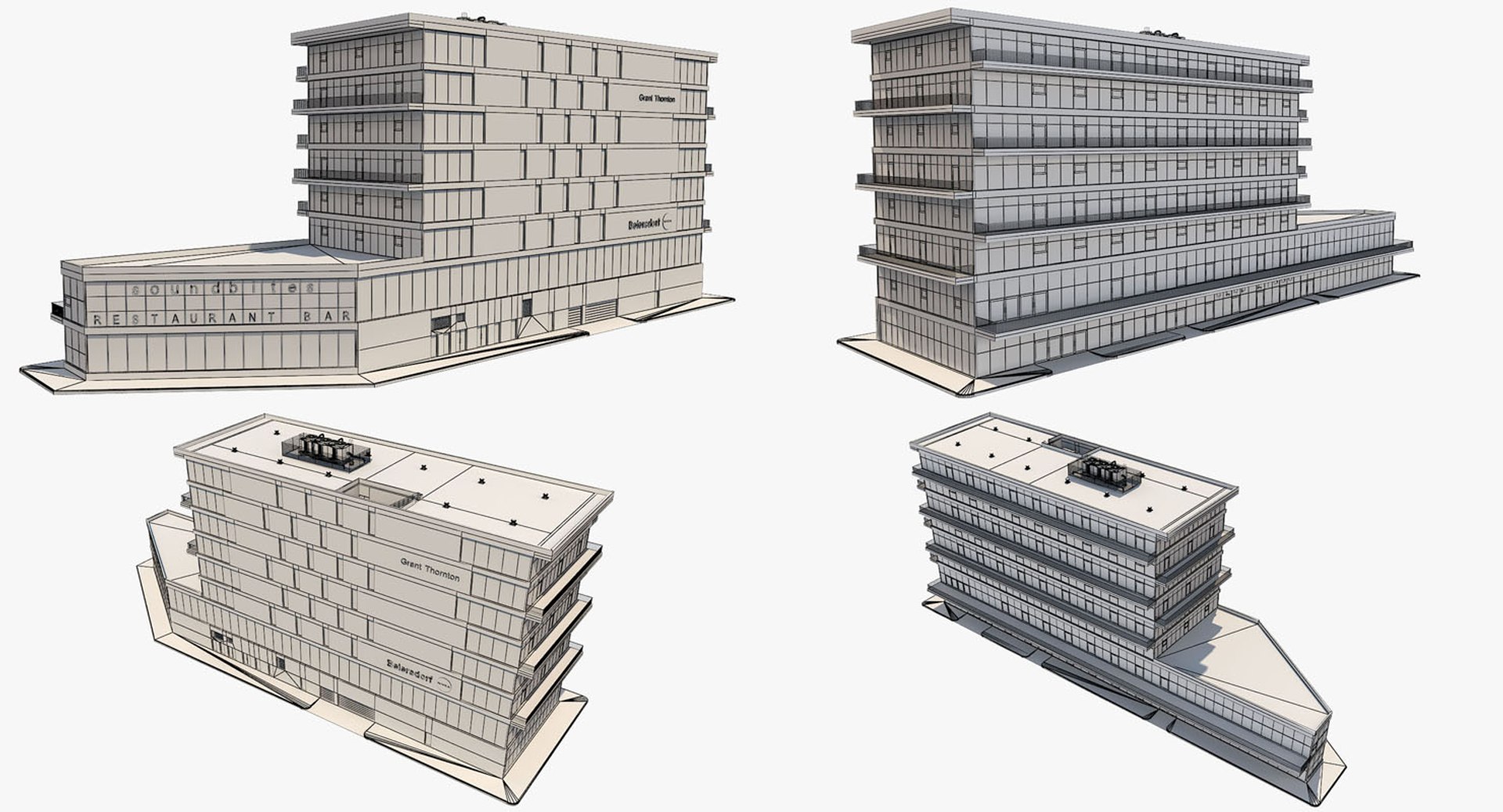 3D City Building Model - TurboSquid 1341574