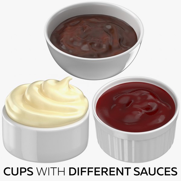 sauce sachets 3d 3ds