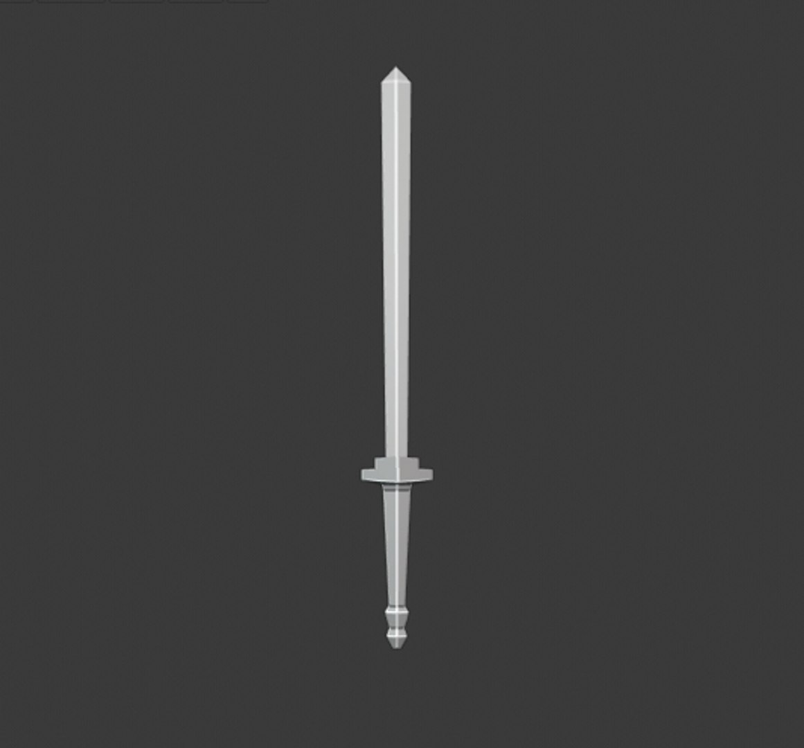modelo 3d Espada Low Poly - TurboSquid 1496879