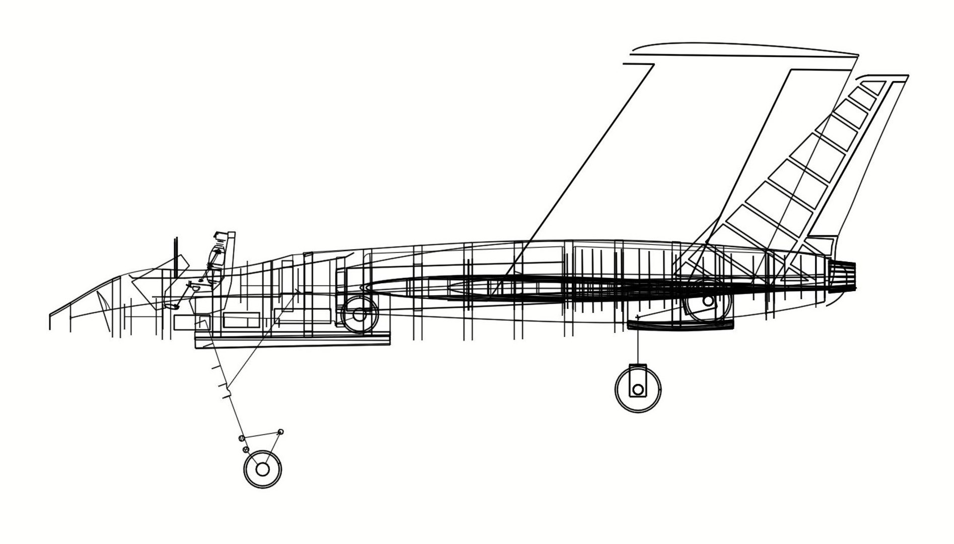 Free Vought F7U-3 Cutlas REV Aircraft Solid Assembly Model Model ...