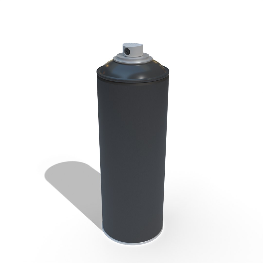 BLACK SPRAY CAN Model - TurboSquid 2041758