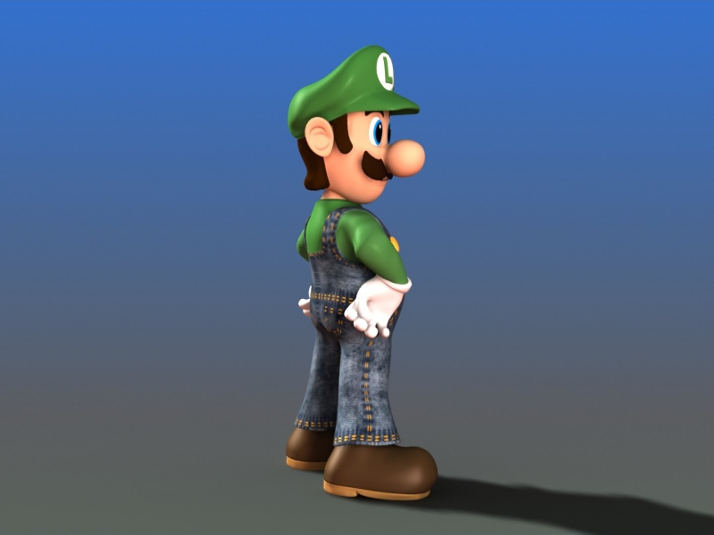 Nintendo Video Character Luigi 3d Model