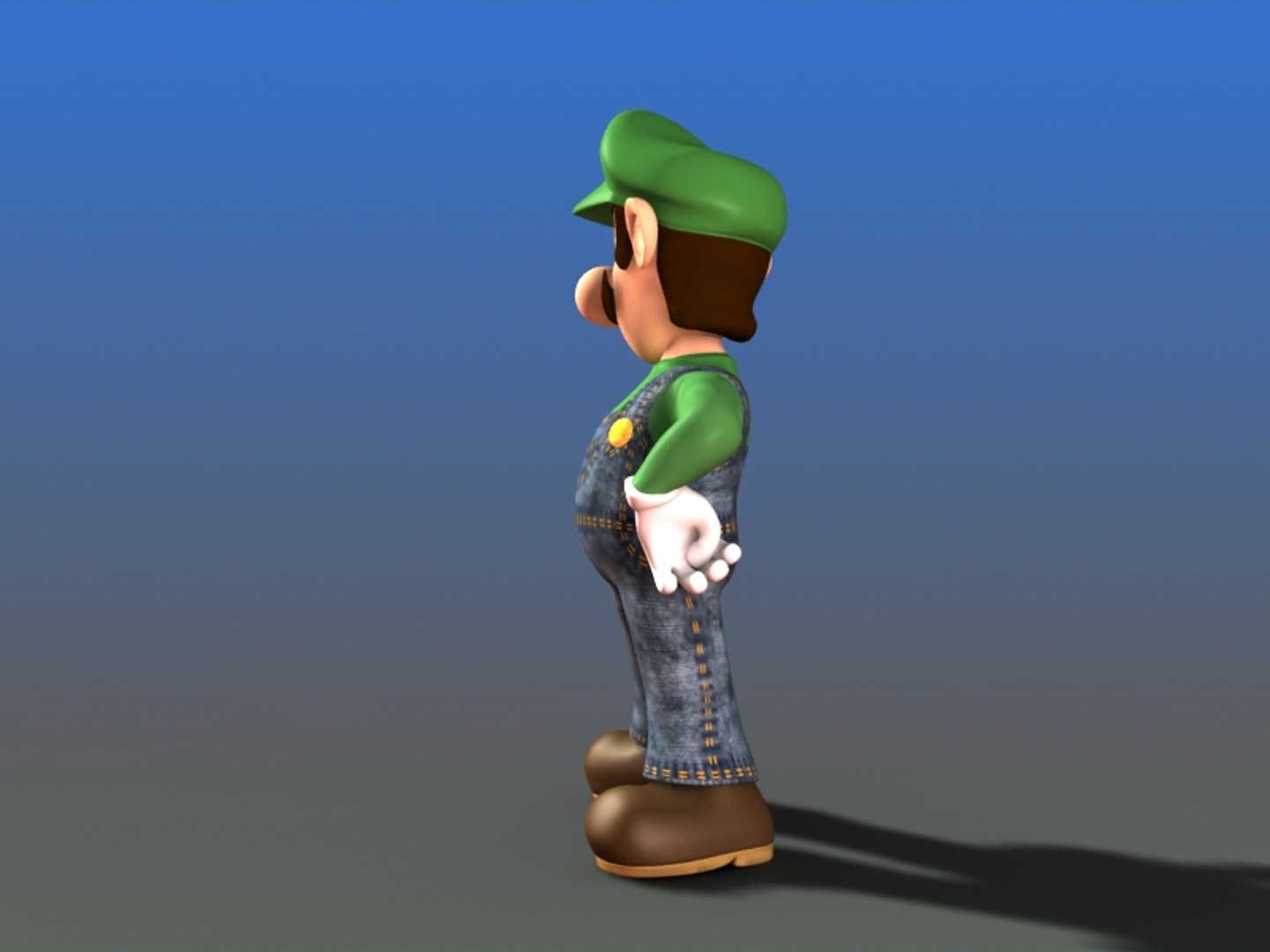 Nintendo Video Character Luigi 3d Model