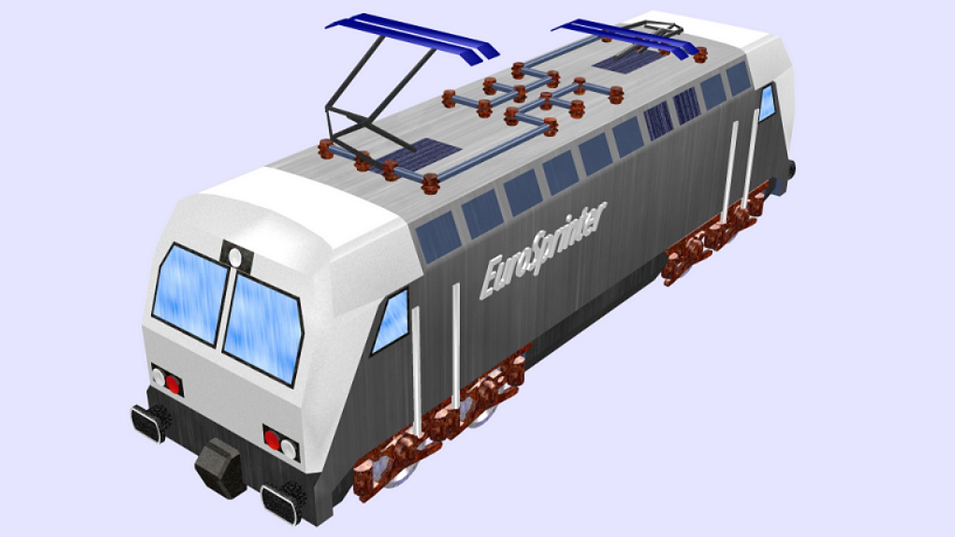 Eurosprinter Electric Locomotive 3D Model - TurboSquid 1707673