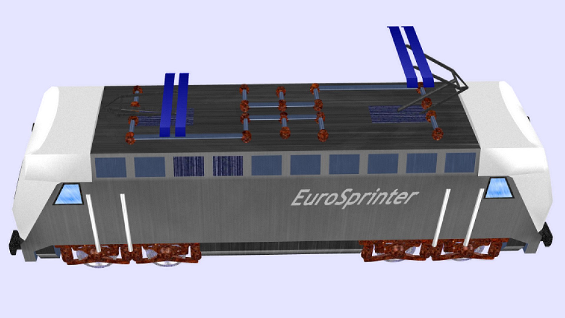 Eurosprinter Electric Locomotive 3D Model - TurboSquid 1707673
