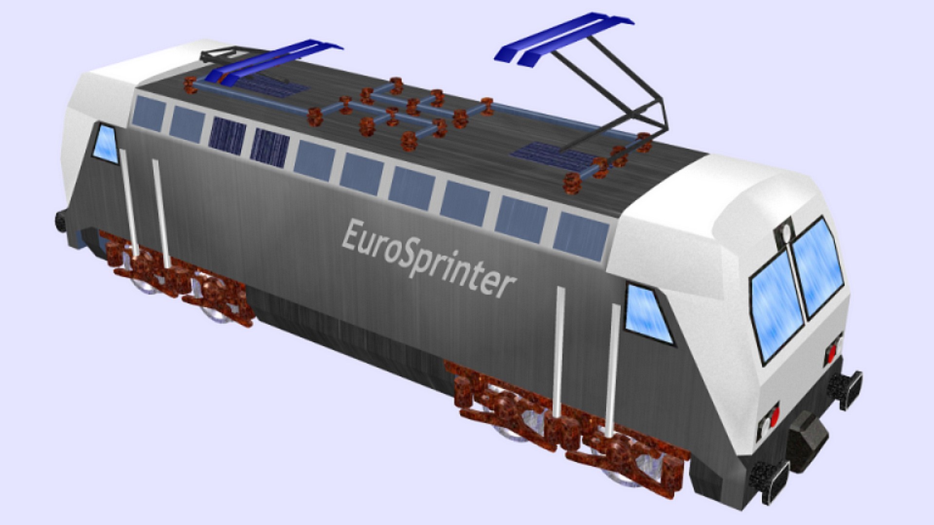 Eurosprinter Electric Locomotive 3D Model - TurboSquid 1707673