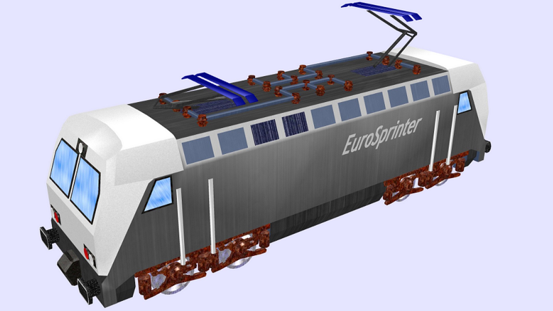 Eurosprinter Electric Locomotive 3D Model - TurboSquid 1707673