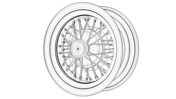 3D wire wheel - TurboSquid 1815725