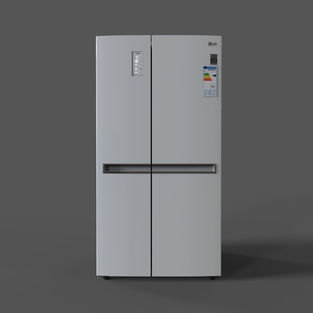 Refrigerator LG GC-B247 SVDC White 3D Model - TurboSquid 1733584