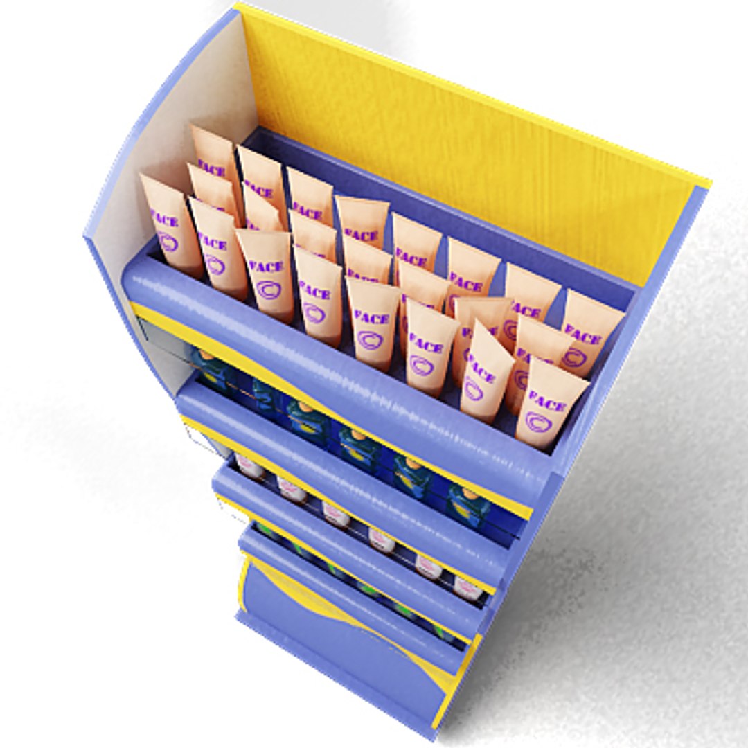3d Model Cosmetics Display Case