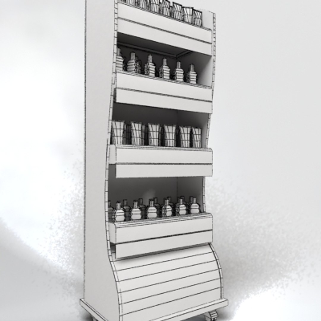 3d Model Cosmetics Display Case