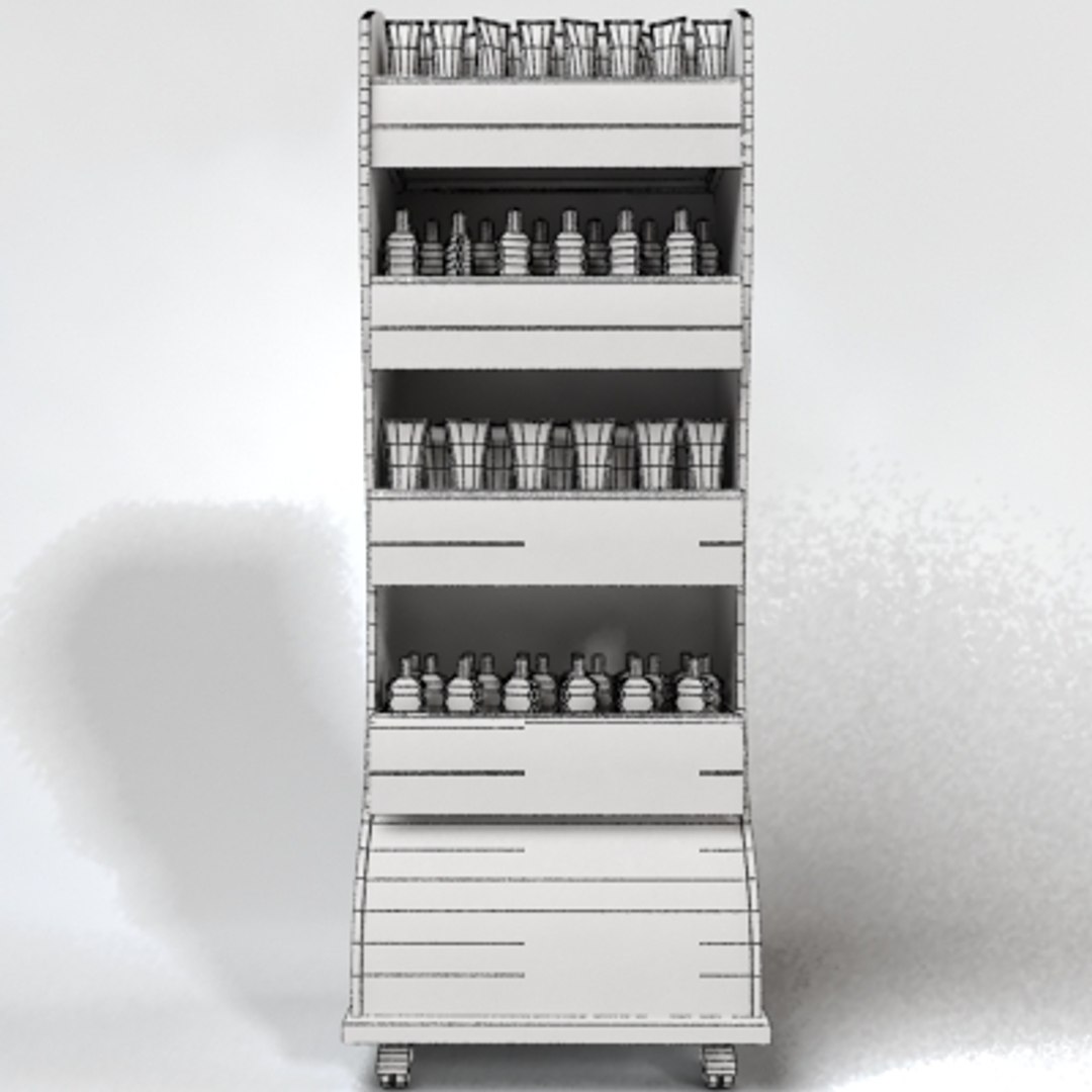 3d Model Cosmetics Display Case