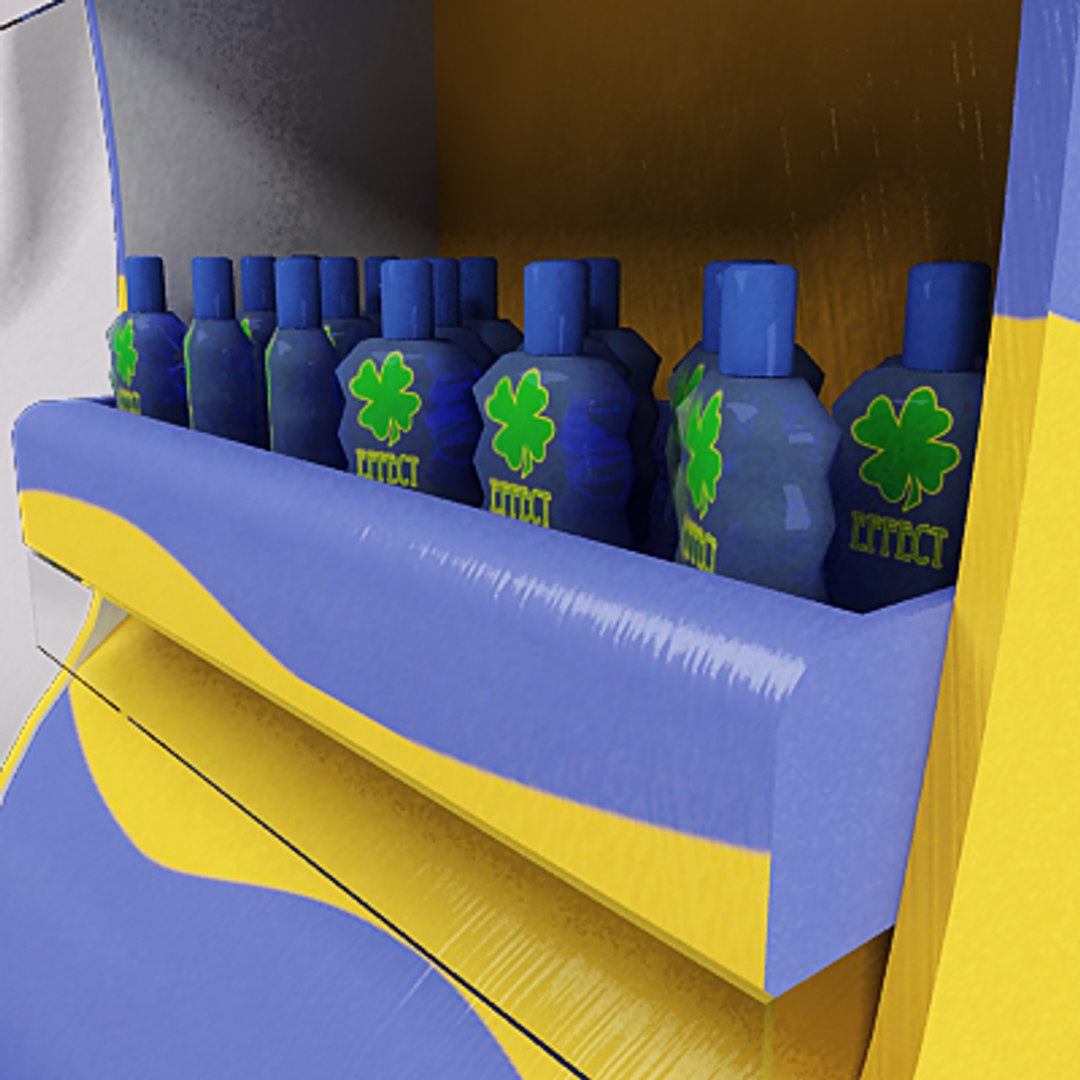 3d Model Cosmetics Display Case