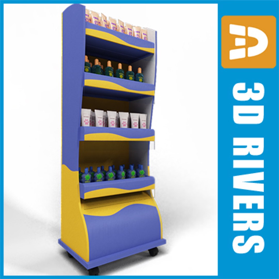 3d Model Cosmetics Display Case