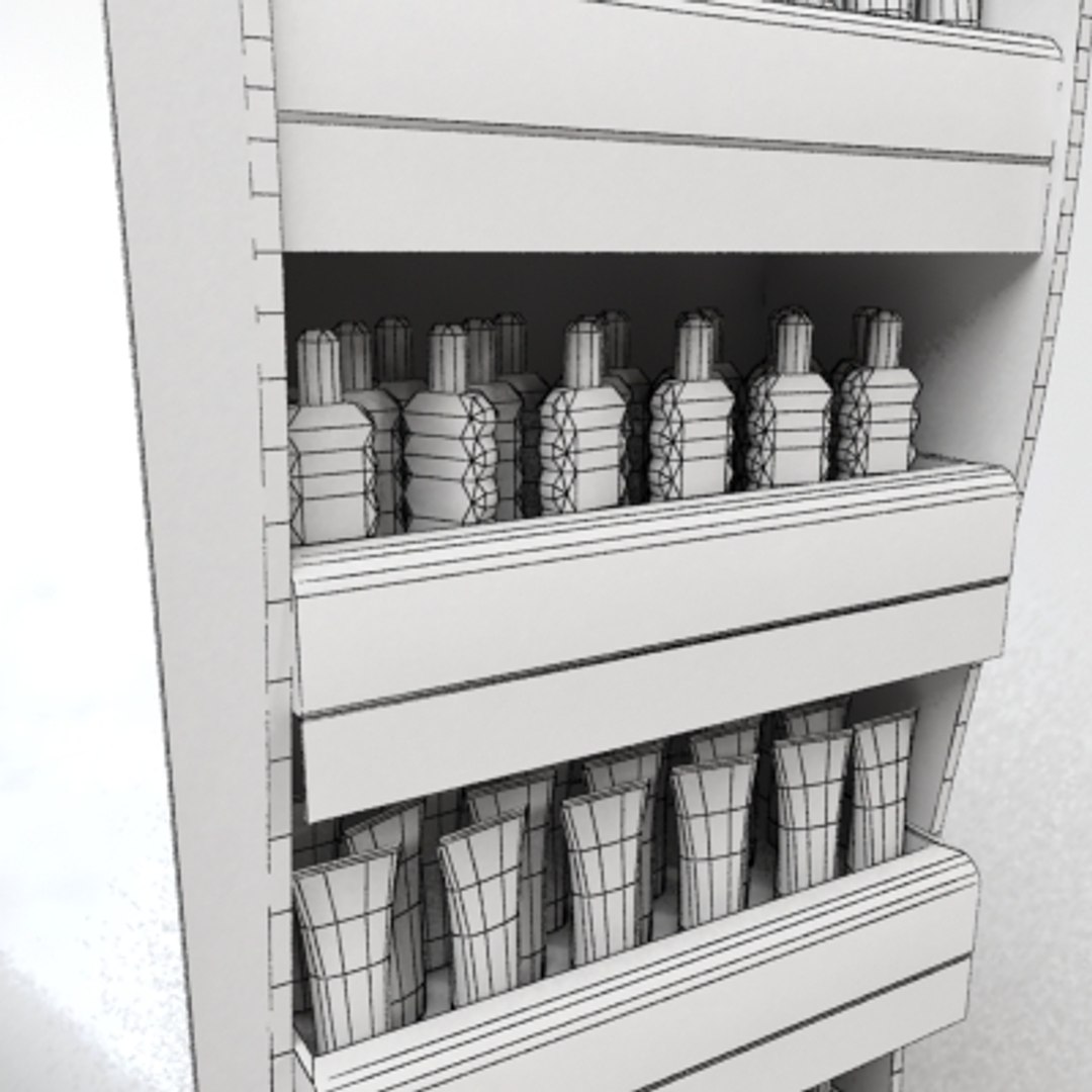 3d Model Cosmetics Display Case