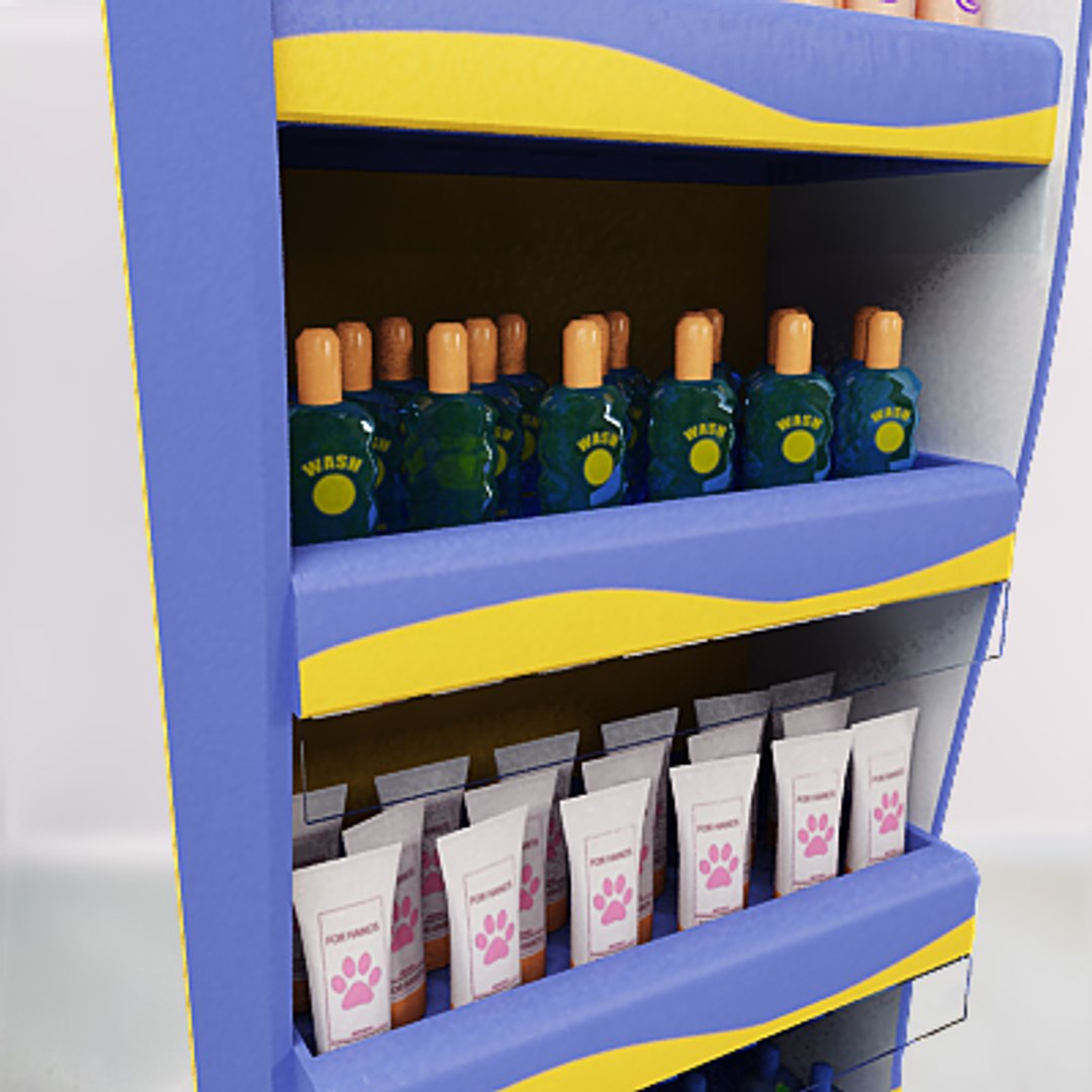 3d Model Cosmetics Display Case