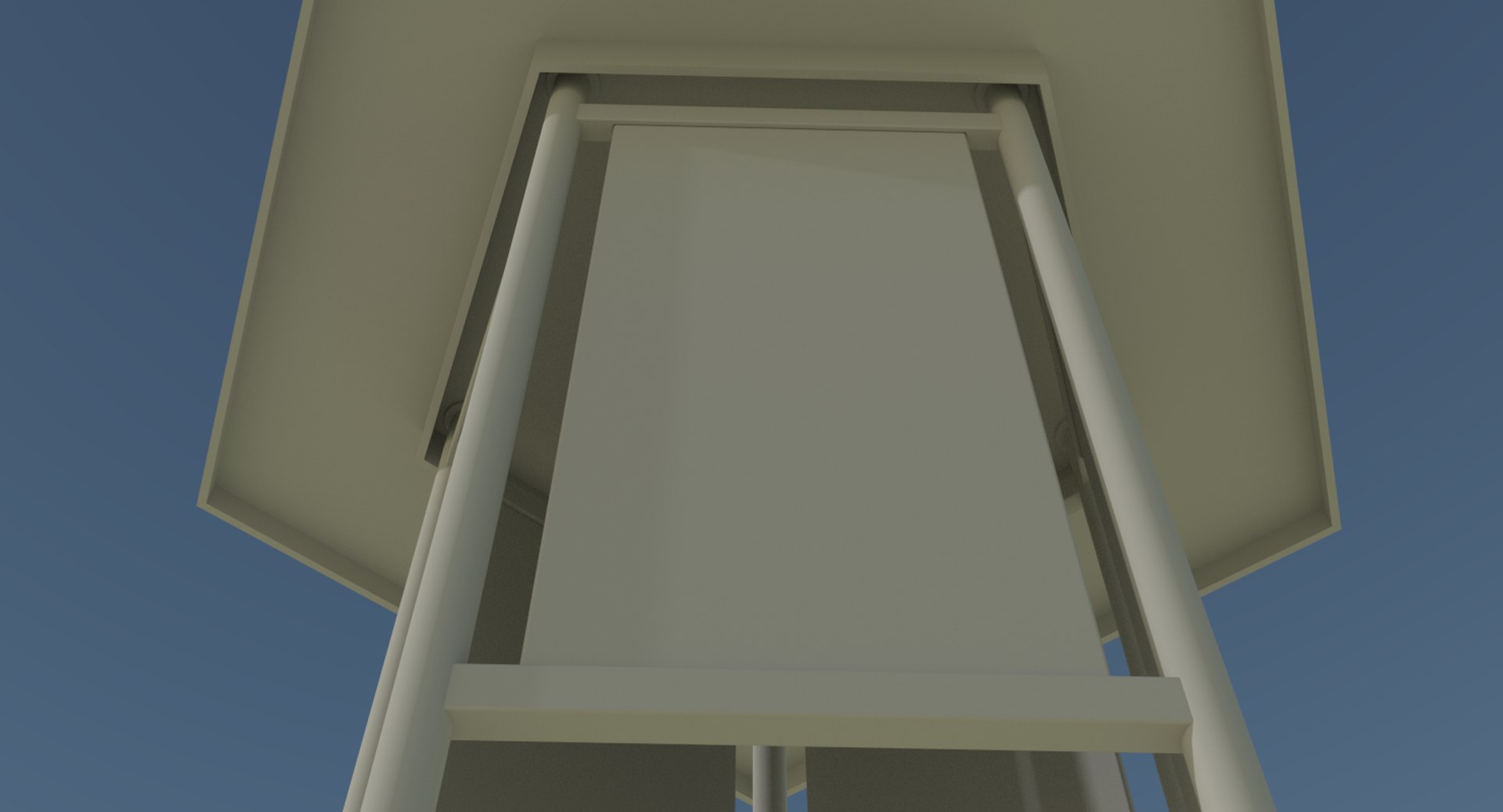 3d street notice board model