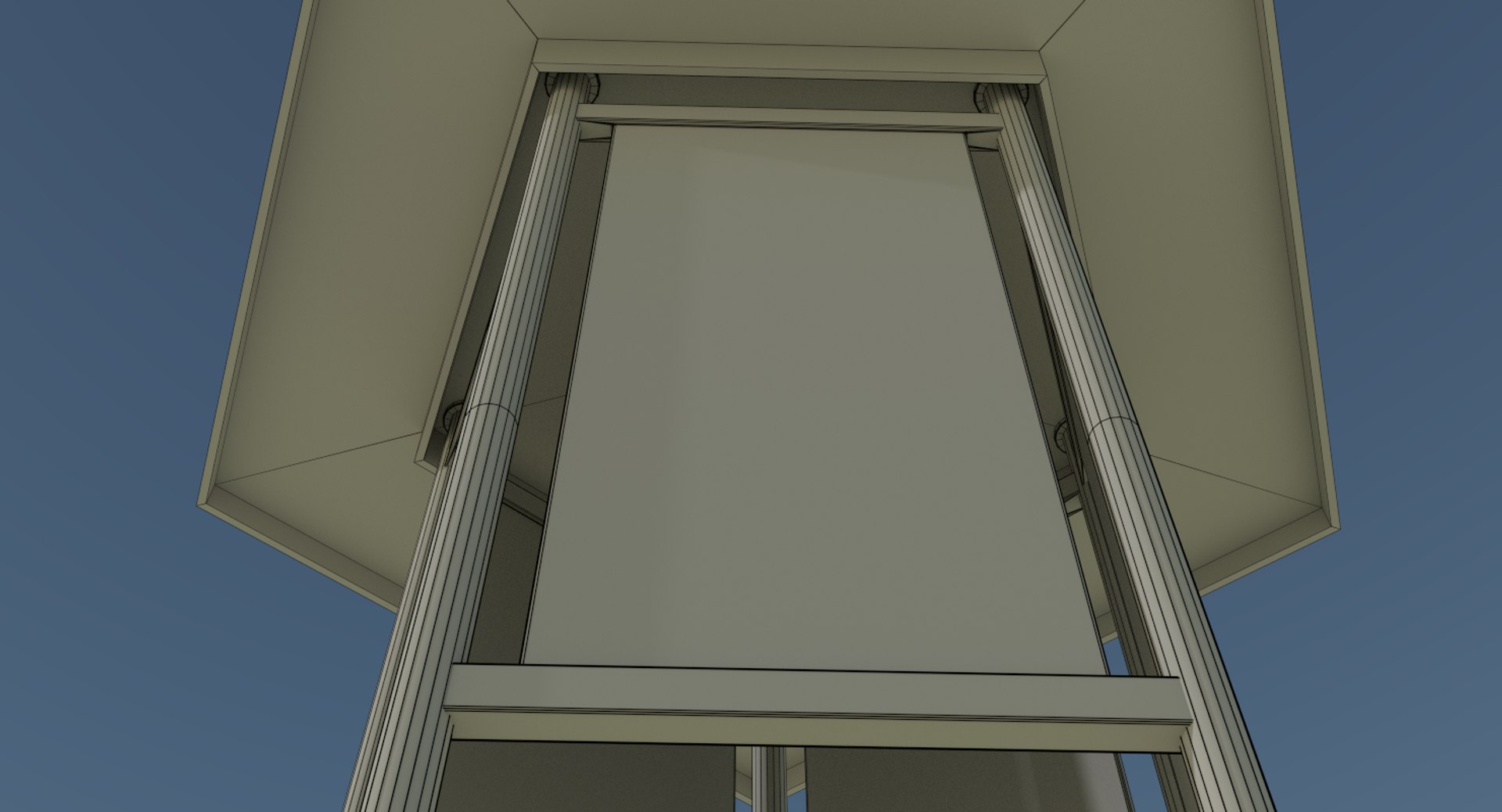 3d street notice board model