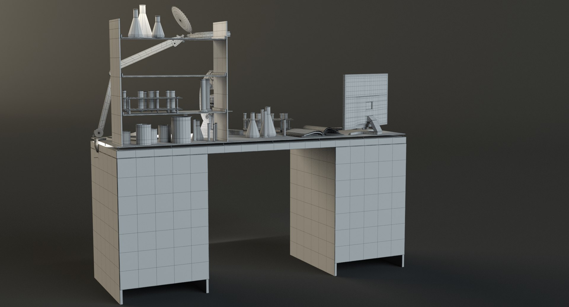 Laboratory Workplace 3D Model - TurboSquid 1399302