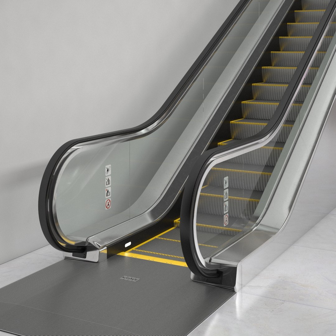 3D model kone transitmaster 140 escalator - TurboSquid 1240588