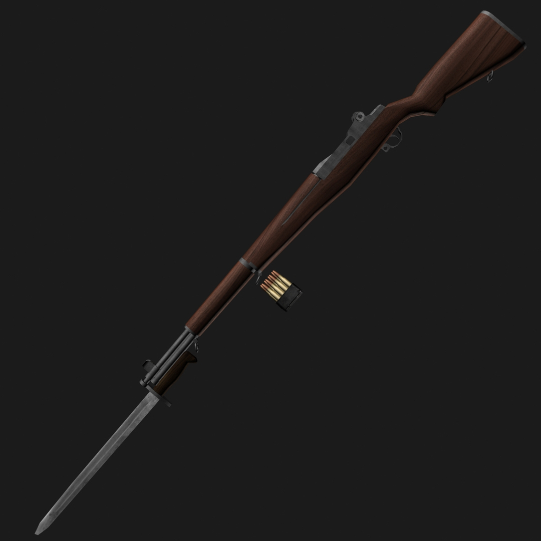 free m1 garand 3d model